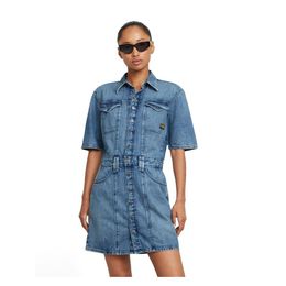G-Star Raw Biker Kleid faded azura blue | Gr.: M