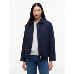 Tommy Jeans Damen Steppjacke "TJW COACH COLLAR QUILTED JACKET", blau, Gr. S, unifarben, Steppware, Obermaterial: 100% Nylon. Futter: 100% Polyester.