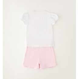 IDO M&auml;dchen Shorts "BABY GIRL TWO PIECES SET", rosa, Gr. 92, 95% Baumwolle, 5% Elasthan - 97% Baumwolle, 3% Elasthan, Hosen