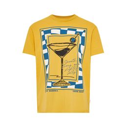 Funky Buddha Shirt male size S Navy / Yellow / Black / White