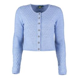 OS-Trachten Strickjacke Swoyar in hellblau/bleu | Gr.: 46
