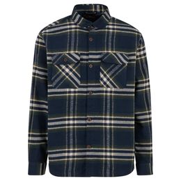 Fynch-Hatton Button Up Shirt male size XXXL Beige / Navy / Dark green