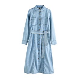Next Kleid Damen Gr&ouml;&szlig;e 46 blau Sommerkleid
