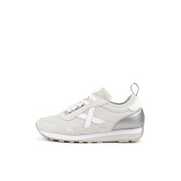 MUNICH Sneaker "UM" Damen Gr&ouml;&szlig;e 37 hellgrau / silber / wei&szlig; Sommerschuhe