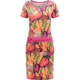 Ragwear Kleid 'Baomi Tropic Youmodo' Damen Gr&ouml;&szlig;e 40 gelb / orange / pink / schwarz