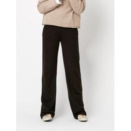 Toni Damen Stretch-Hose "Jenny Wide Leg", schwarz, Gr. 21, Web, Obermaterial: 70% Viskose, 25% Polyamid, 5% Elasthan, Hosen, bi-elastisch, f&uuml;r eine