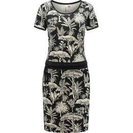 Ragwear Kleid 'Baomi Tropic Youmodo' Damen Gr&ouml;&szlig;e 42 khaki / schwarz
