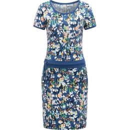 Ragwear Kleid 'Baomi Tropic Youmodo' Damen Gr&ouml;&szlig;e 38 saphir / orange / schwarz / wei&szlig;