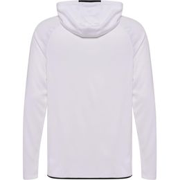 Hummel Trainingsjacke "Core 2.0 Zip Hoodie" in Wei&szlig; | Gr.: XXL