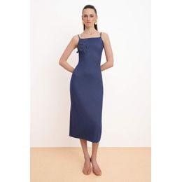 Trendyol Kleid Damen Gr&ouml;&szlig;e 40 blau Sommerkleid