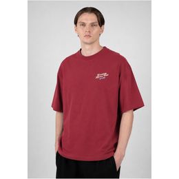 Prohibited T-Shirt 'Riviera Club' Herren Gr&ouml;&szlig;e XL ecru / cranberry
