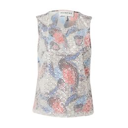 MUNTHE Blusentop 'MULIA' Damen Gr&ouml;&szlig;e L beige / blau / rot / silber