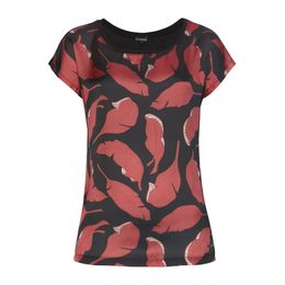 Bruno Banani Shirtbluse in schwarz, rot eco | Gr.: 36