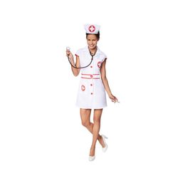 TecTake Sexy, kurzes Kleid, rot/wei&szlig; | Gr.: M