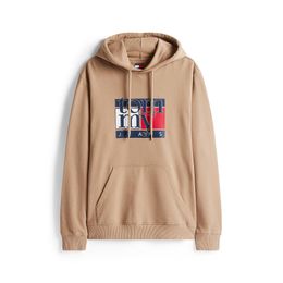 Tommy Jeans Sweatshirt male size M Navy / Light brown / Red / White