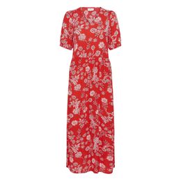 Kaffe Kleid 'KAIsolde' Damen Gr&ouml;&szlig;e 42 feuerrot / schwarz / wei&szlig; Sommerkleid