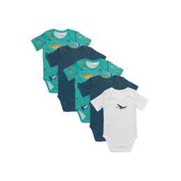 Schlummersack Bio Baby-Bodys kurzarm 5er-Pack in Hellblau | Gr.: 86