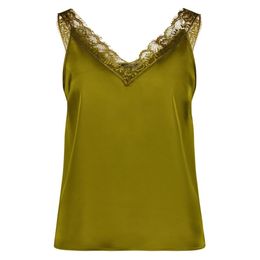 Zero Basic-Top mit V-Ausschnitt in Fir Green | Gr.: 44