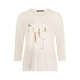 Betty Barclay Basic Shirt mit Placement in beige | Gr.: 42