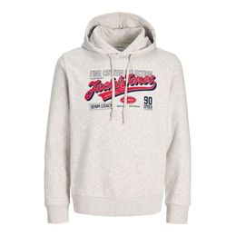 Jack & Jones Jack & Jones Kapuzenpullover in White Melange | Gr.: M