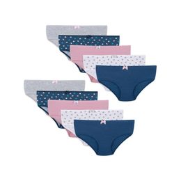 LOREZA 10er Set Slips - Herz - Bunt | Gr.: 116/122