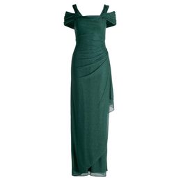 Vera Mont Abendkleid im Glitzer-Look in Green/Grey | Gr.: 44