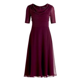 Vera Mont Cocktailkleid im Glitzer-Look in Strong Aubergine | Gr.: 46