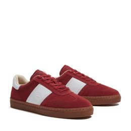 Timberland Herren Sneaker "LISBON STREET - LOW LACE SNEAKER", Gr. 47,5, rot, Leder, Schuhe, aus Timberland Premium Leder