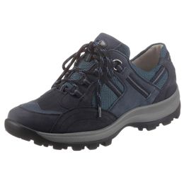 Waldl&auml;ufer WALDL&Auml;UFER Damen Schn&uuml;rschuh "HOLLY", Gr. 9, blau, Nubukleder, Textil, Schuhe, Bequemschuh, Halbschuh, Outdoorschuh in Trekking-Optik, H-Weite