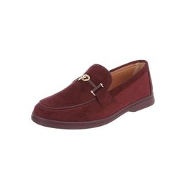 Ital-Design Halbschuh in Weinrot | Gr.: 40
