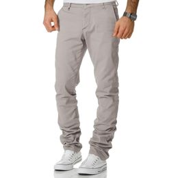 Amaci&Sons Amaci&Sons Slim Fit Chino mit Stretch WASHINGTON in Hellgrau | Gr.: W38/L34