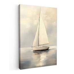 OnlyWow Leinwand Bilder Creme | Gr.: 20 x 30 cm
