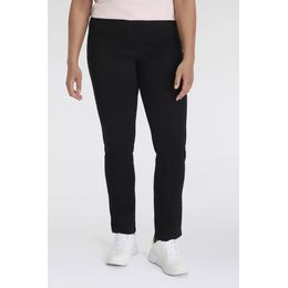 KjBRAND Damen 5-Pocket-Jeans "Jeans Betty CS R&ouml;hre", schwarz, Gr. 42, Denim/Jeans, Obermaterial: 87% Baumwolle, 11% Polyester, 2% Elasthan, Jeans,