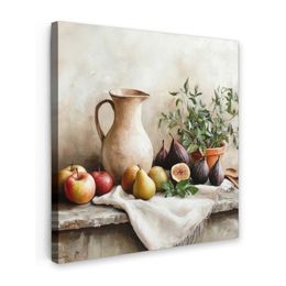 OnlyWow Leinwand Bilder Naturfarben | Gr.: 50 x 50 cm