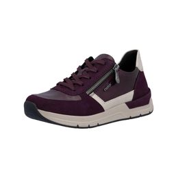 Rieker Damen Sneaker "Rieker Sneaker Lederimitat", Gr. 42, lila, Lederimitat, Schuhe