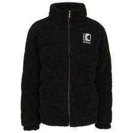 Karl Kani Herren Winterjacke "Karl Kani Herren KM213-070-2 RETRO TEDDY PUFFER JACKET BLACK", schwarz, Gr. L, 100% Polyester, Jacken