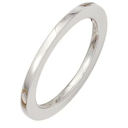 Jobo Damen Goldring "Wei&szlig;goldring Vorsteckring 1,8 mm", 56, Wei&szlig;gold 585, silber, Wei&szlig;gold 585, Fingerringe, 585 Wei&szlig;gold