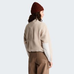 The North Face Damen Fleeceshirt "W YUMIORI OFF PEAK 1/2 ZIP JACKET"timeless taupe, wei&szlig; du, Gr. S, Obermaterial: 100% Polyester, Shirts, mit