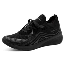 Tamaris Damen Slip-On Sneaker, Gr. 37, schwarz, Lederimitat, Textil, unifarben, Schuhe, Slipper, Halbschuh in veganer Verarbeitung
