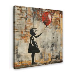 OnlyWow Leinwand Bilder Ballon | Gr.: 20 x 20 cm