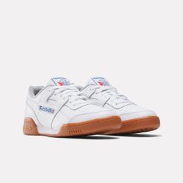Reebok CLASSIC Herren Sneaker "WORKOUT PLUS", Gr. 38,5, wei&szlig;, Leder, Schuhe