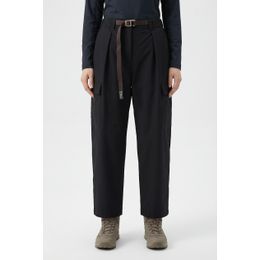 CMP Damen Cargohose, schwarz, Gr. XL, Obermaterial: 100% Polyester, Hosen, mit Cargotaschen, weite und lockere Passform, aus Polyester