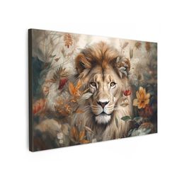 OnlyWow Leinwand Bilder L&ouml;we | Gr.: 30 x 20 cm