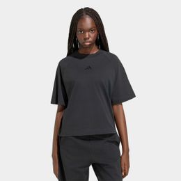 Damen T-Shirt "ADIDAS KIT, KLEINES LOGO", schwarz, Gr. XL, adidas Sportswear, Obermaterial: 100% Baumwolle, Shirts
