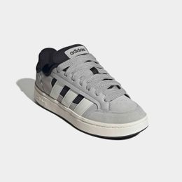 Herren Sneaker "GRAND COURT ALPHA", adidas Sportswear, Gr. 43, grau, Leder, Synthetik, Schuhe, inspiriert vom Design des adidas campus 00
