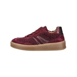 Gabor Damen Sneaker "Gabor Sneaker Veloursleder", Gr. 40,5, rot, Veloursleder, Schuhe
