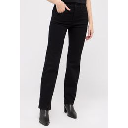 Angels Damen 5-Pocket-Jeans "Lara", schwarz, Gr. 40, unifarben, Denim/Jeans, Obermaterial: 67% Baumwolle, 28% Polyester, 5% Elasthan, Jeans, mit