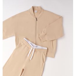 IDO Kinder Overall "GIRL SET", beige, Gr. 128, 100% Baumwolle, Overalls