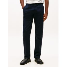 Tommy Hilfiger Herren Chinohose "Chino Denton 1985 PIMA CO", blau, Gr. 29, unifarben, Web, Obermaterial: 96% Baumwolle, 4% Elasthan, Hosen, Straight