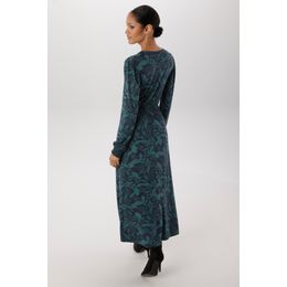 Damen Midikleid, gr&uuml;n, Gr. 44, Aniston SELECTED, bedruckt, gebl&uuml;mt, gemustert, Single Jersey, Obermaterial: 95% Viskose, 5% Elasthan, Kleider, mit